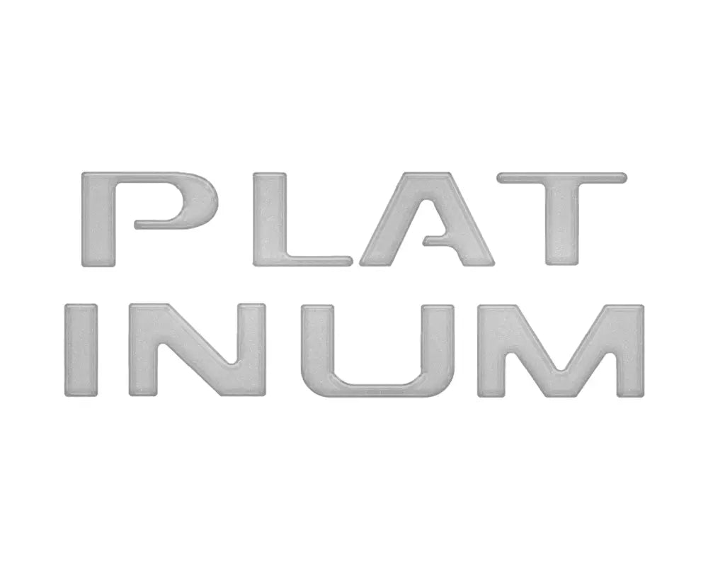 Platinum Tailgate Letter Inserts Fits 2023-2024 Ford